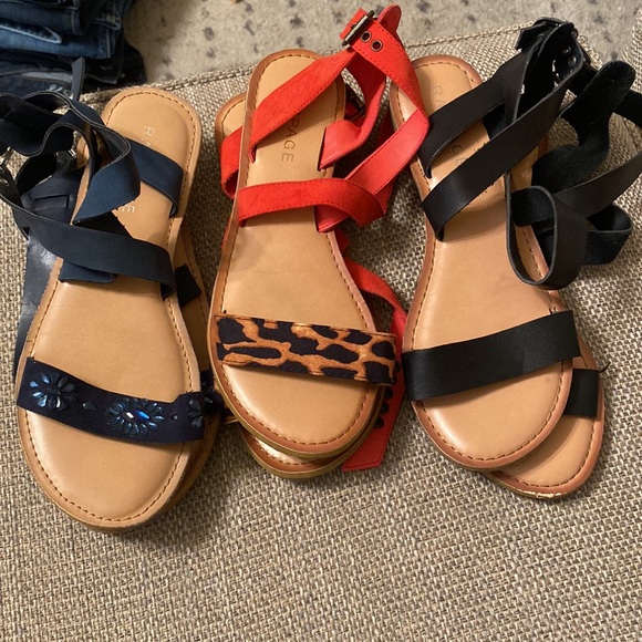 Rampage | Shoes | Like New Rampage Tera Banded Flat Sandal In Coral ...